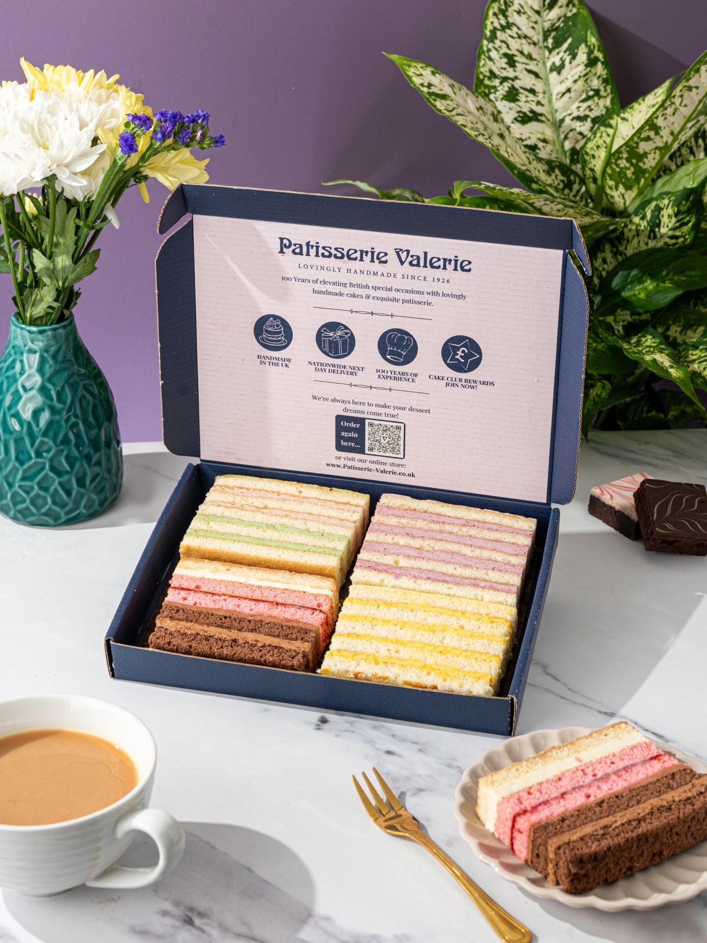 Summer Quartet – Sponge Cake Gift Box | Cake Slices | Patisserie Valerie
